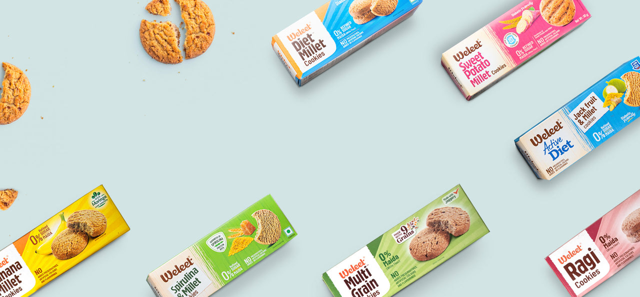 Buy Healthy Millet Foods Cookies, Noodles & Snacks Online – Weleet