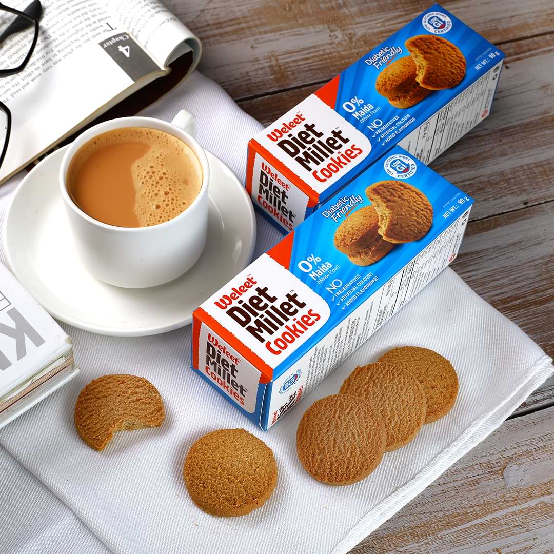 Buy Weleet Multigrain, Diet, Ragi & Banana Millet Cookies